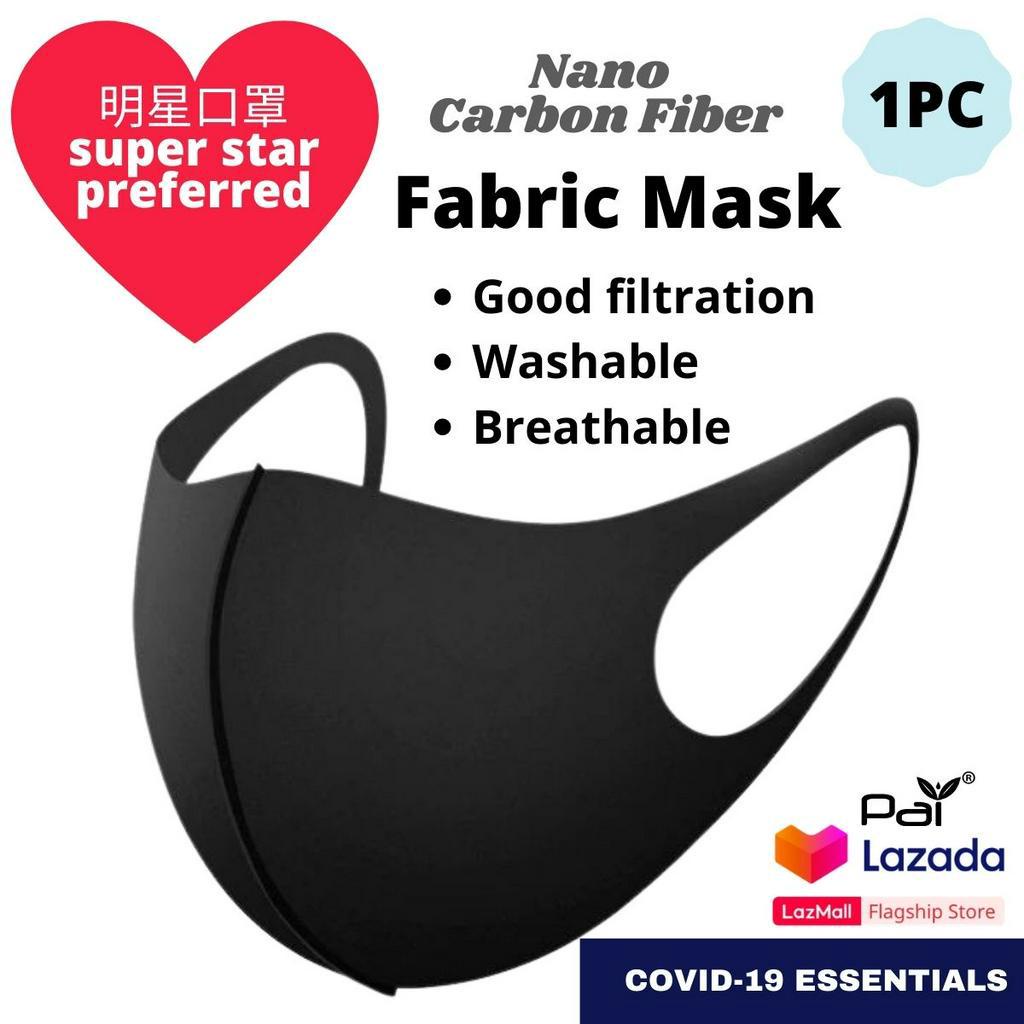 Nano Carbon Fabric Face Mask 1pc | Shopee Malaysia