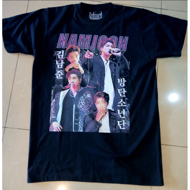 Bts NAMJOON RM RAP TEE/MUSIC T-SHIRT K-POP IDOL NAMJOON RM BTS UNISEX ...