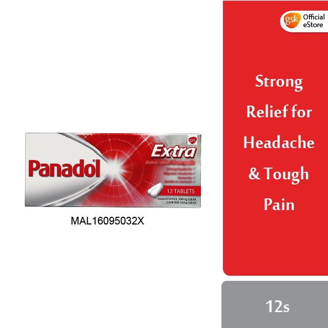 Panadol Extra Pain Relief for Strong Headache and Tough Pain (12's ...
