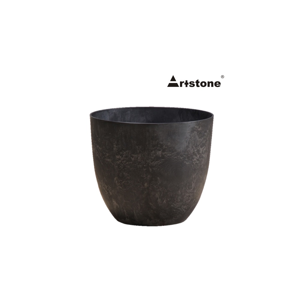 Artstone Bola Pot D17 H15 / Flower Pot / Pasu Bunga Hiasan Modern ...
