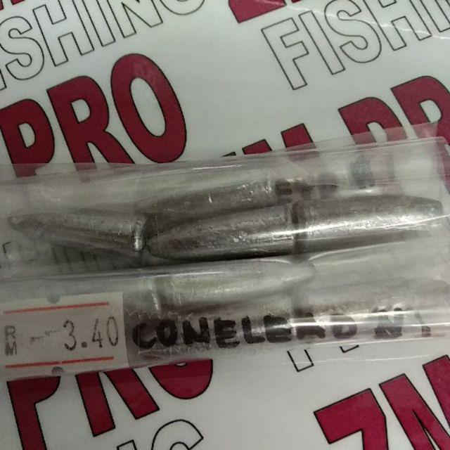 (2 pack / set) Batu ladung cone / Bullet sinker fishing | Shopee Malaysia