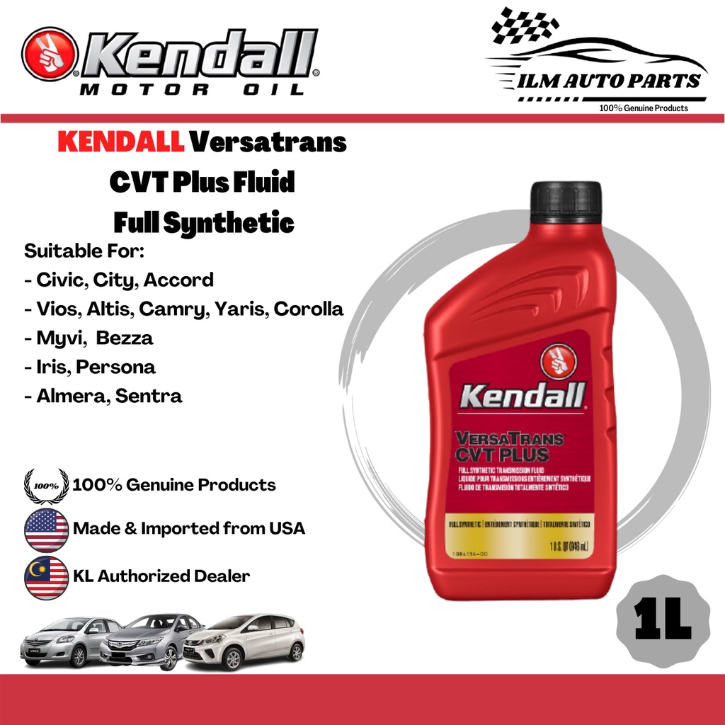 [ILM] KENDALL Versatrans CVT Plus 946ML Gear Oil Car Lubricant [Minyak ...