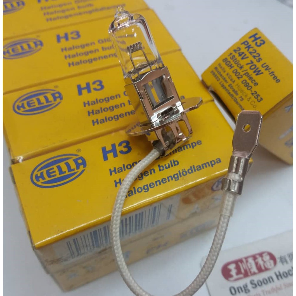 2-10 pcs H3 24v 70w bulb Hella 8GH 002 090-253 or Bosch 0986 AL1 510 or ...