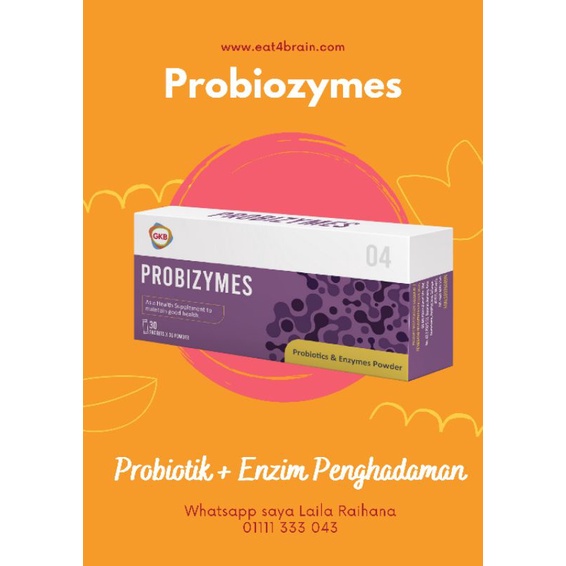 Probizymes Probiotik Enzim Gastrik Gerd Ekzema probiozymes | Shopee ...