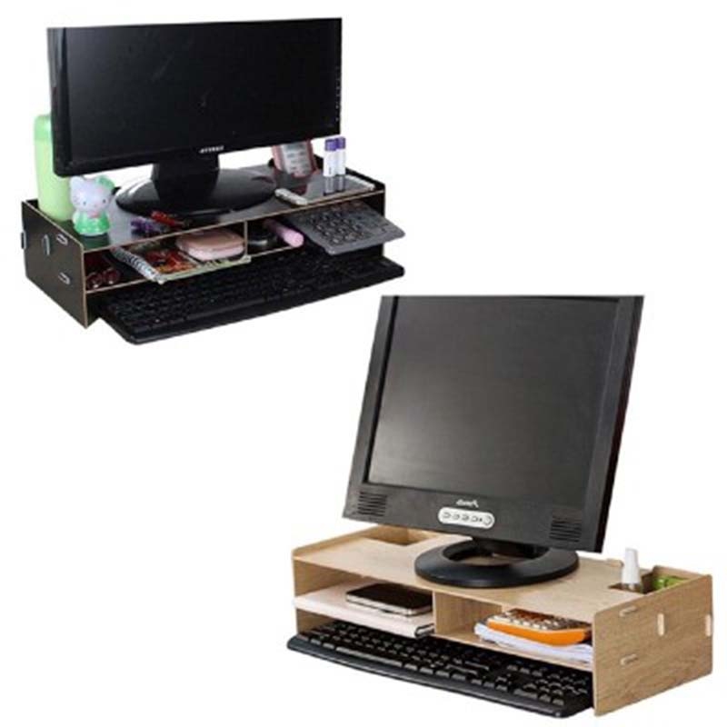 Wooden Monitor Organizer Rack | (Ready Stock) | Shopee Malaysia
