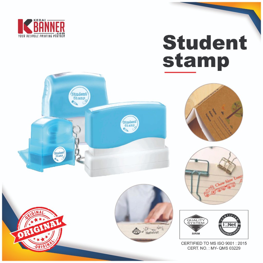 FAST SELLING 🔥🔥 Rubber Stamp untuk Pelajar Saiz Kecil Mudah Dibawa ...