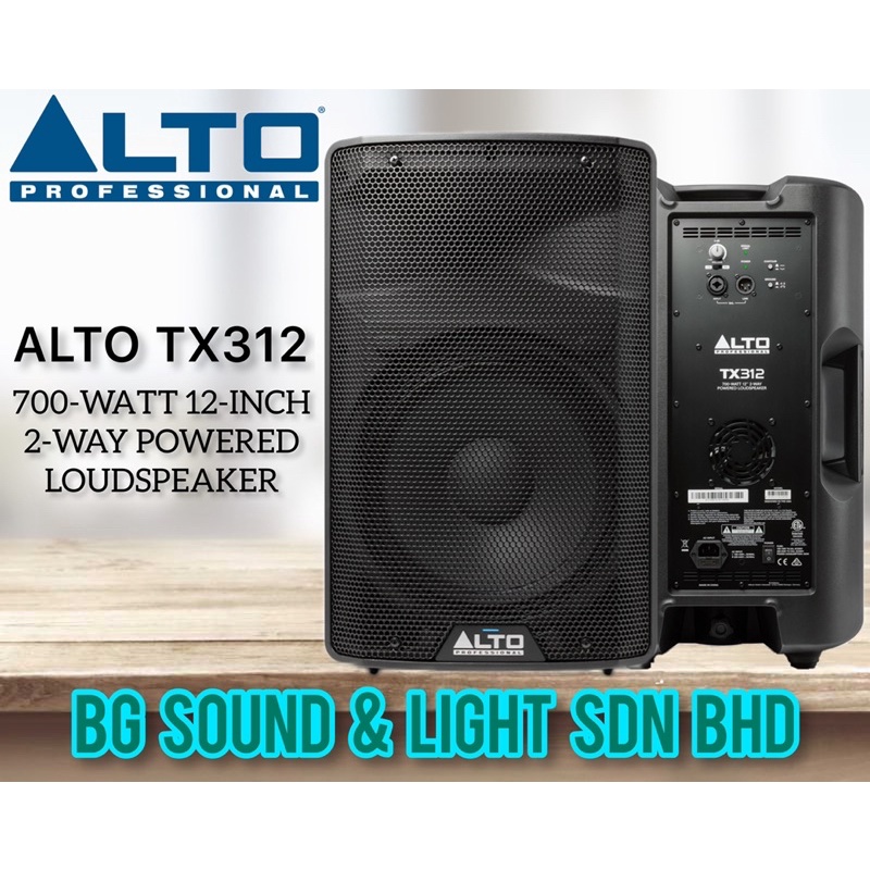 ALTO TX312 700-WATT 12-INCH 2-WAY POWERED LOUDSPEAKER ( Per unit ) | Shopee Malaysia