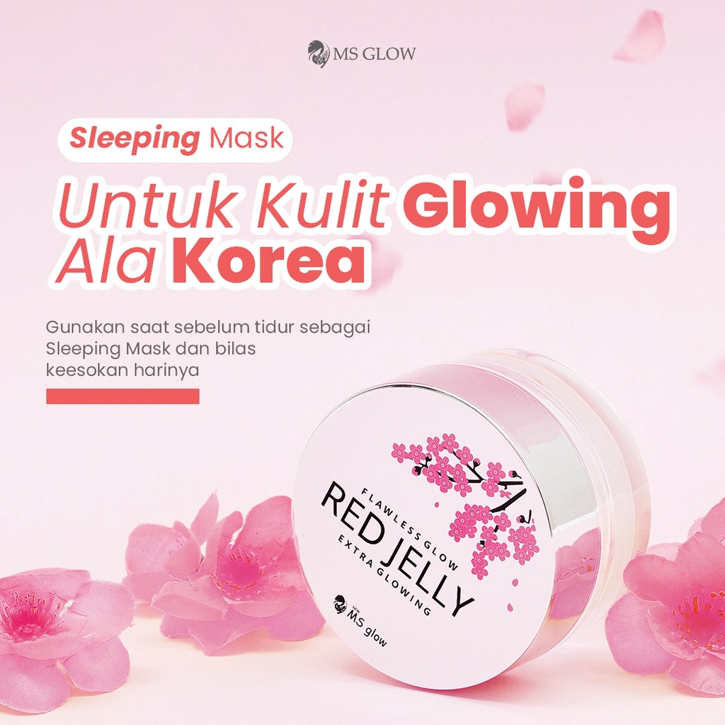 MS GLOW RED JELLY sleaping mask | Shopee Malaysia