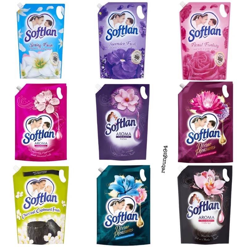Softlan Fabric Softener Refill (1.3L/1.4L) | Shopee Malaysia