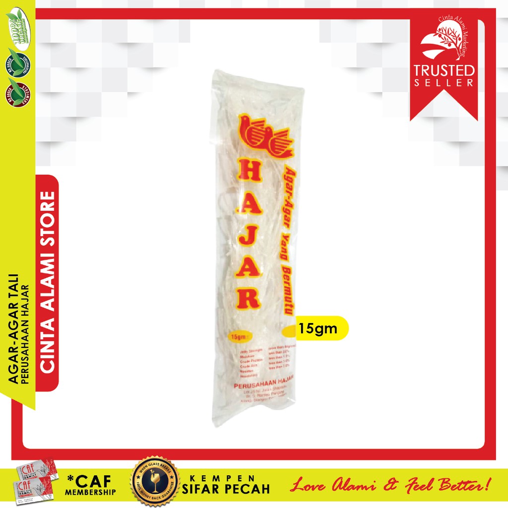 Agar-agar Tali Keluaran Muslim 15gm | Shopee Malaysia