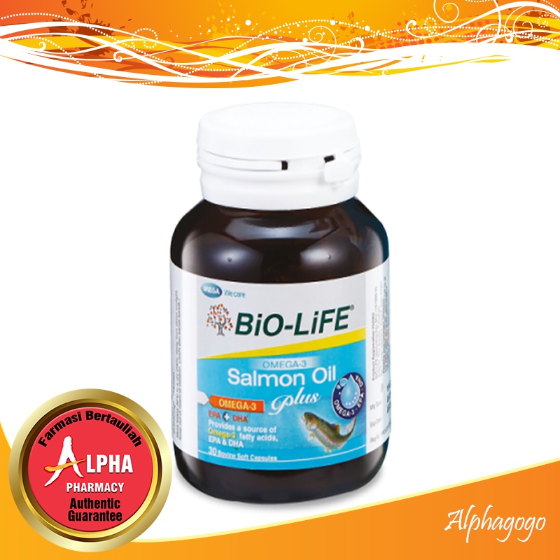 Bio-Life Omega-3 Salmon Oil Plus (30 Capsules / 2 X 30 Capsules / 100 ...