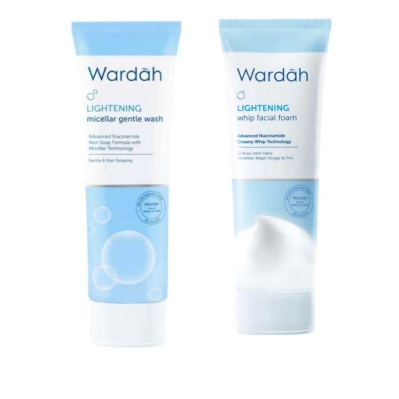 Pencuci Muka Wardah Lightening Face Wash Whip Facial Foam | Micellar ...