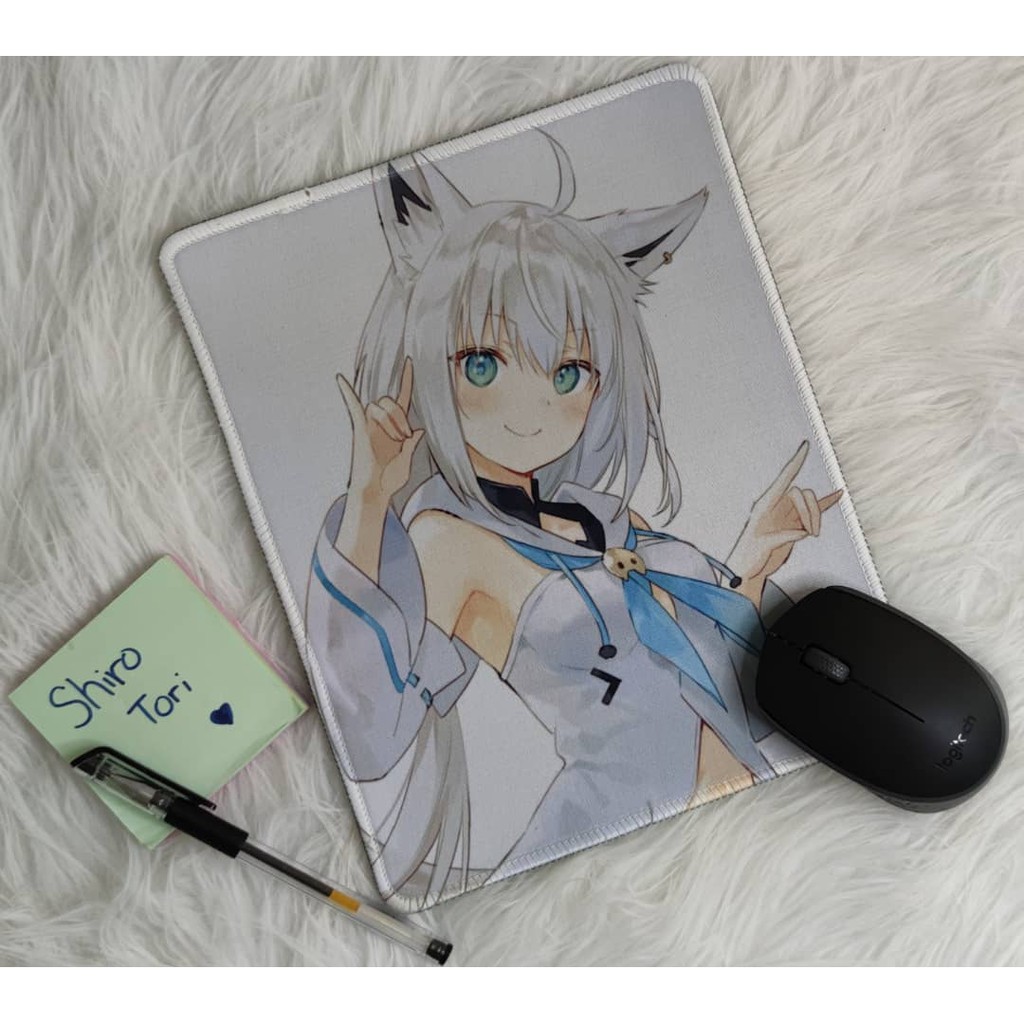 SHIRAKAMI FUBUKI MOUSE PAD 白上吹雪滑鼠垫 HOLOLIVE 1-KISEI | Shopee Malaysia