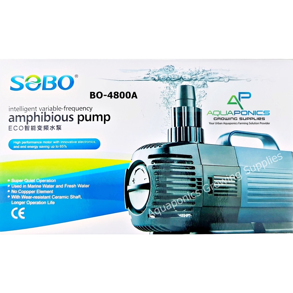 SOBO Amphibious Aquarium Eco Pond Water Pump BO-1800A BO-2000A BO-2800A BO-4800A BO-5800A BO ...
