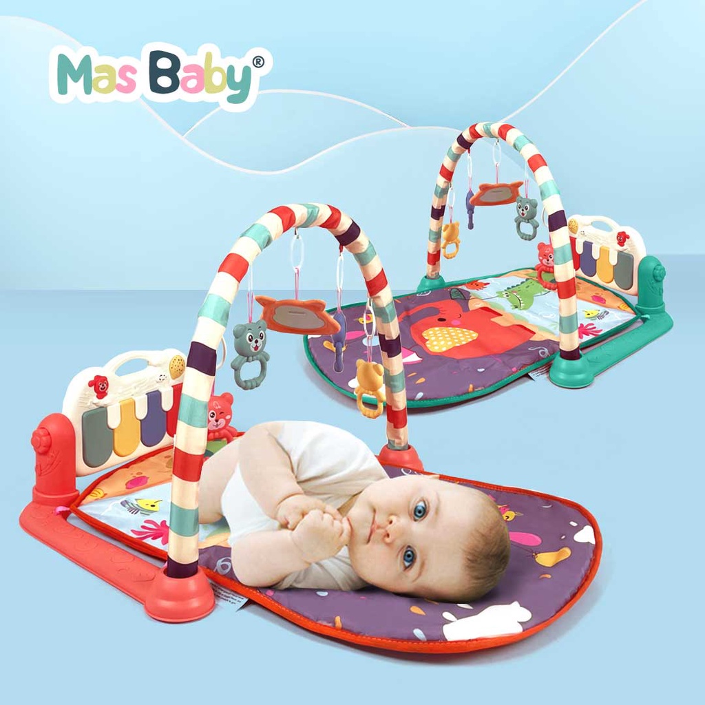 Mas Baby Newborn Piano Play Mat Gym Infant Playgym Playmat Musical ...
