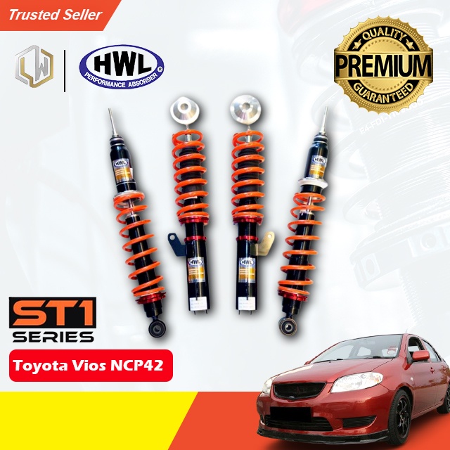 Toyota Vios 1.5 NCP42 (2002-2007) - HWL ST1 Hilow Softhard Adjustable ...
