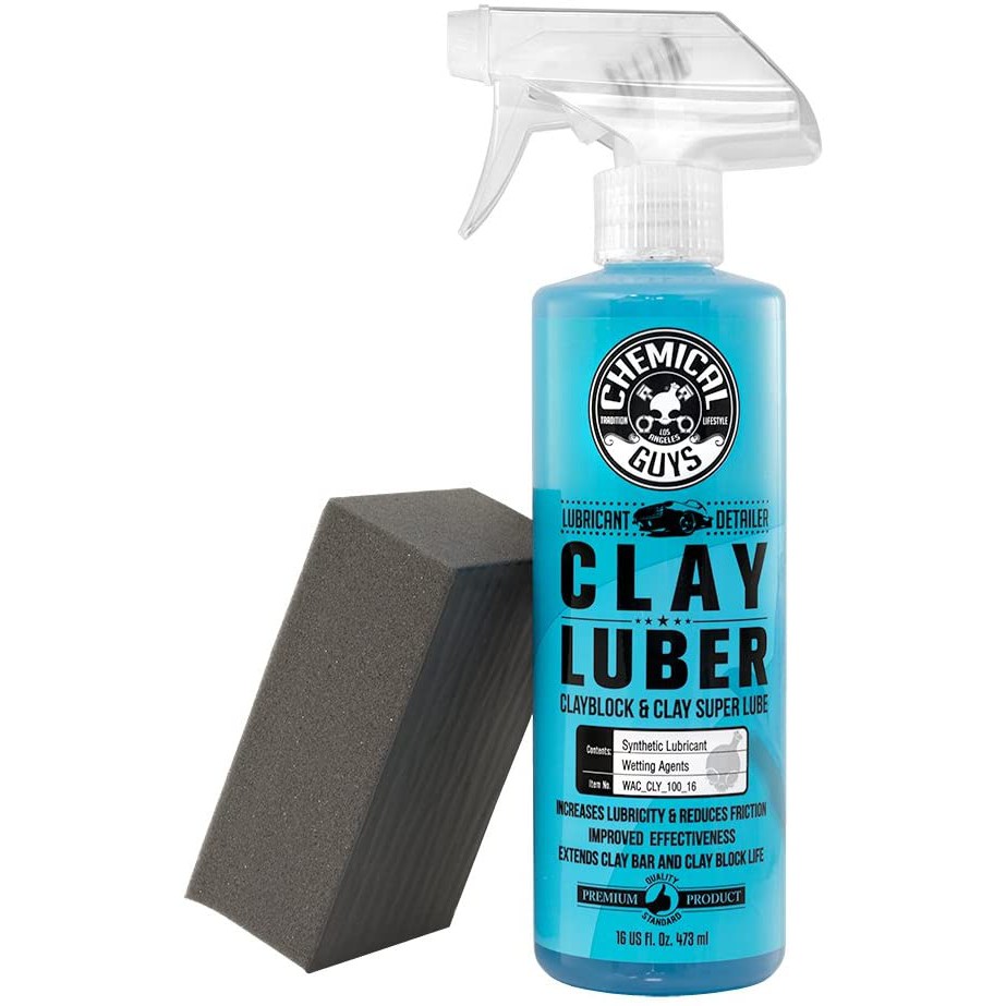 Chemical Guys Clay Block V2 and Luber Surface Cleaner (16oz) (2 Items ...