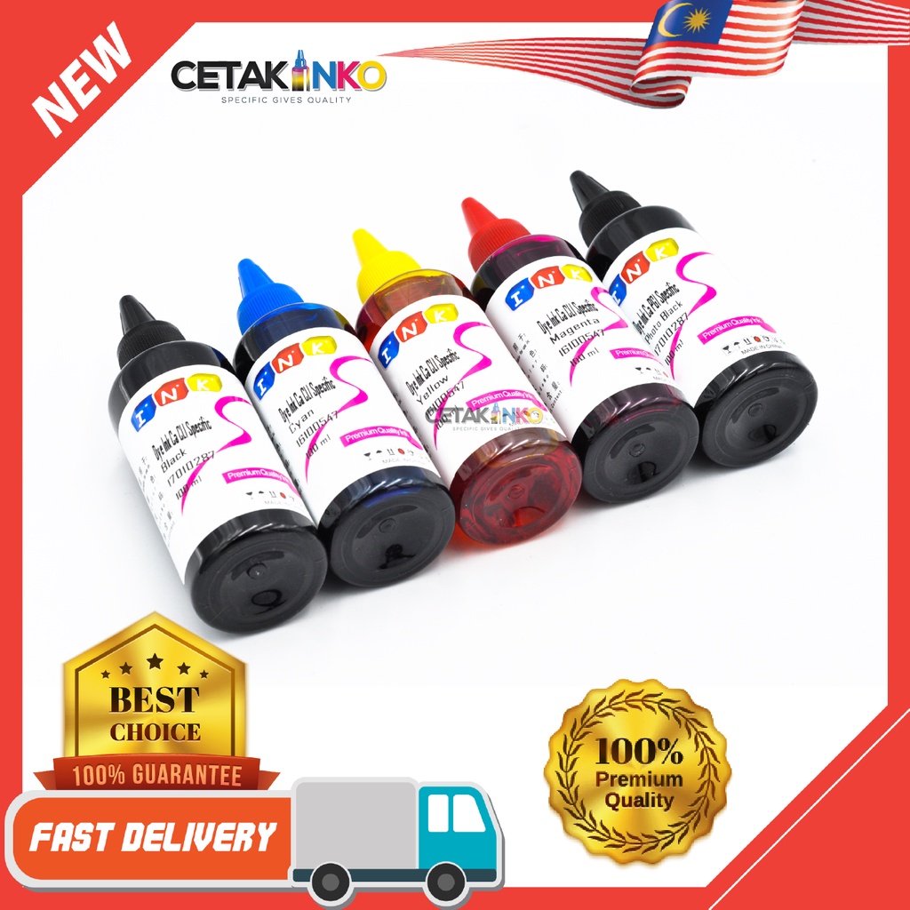 DYE INK PGI CLI SPECIFIC REFILL CISS FOR CANON INKJET PRINTER (BUY 5/6 COLOR FREE BLACK AND ...