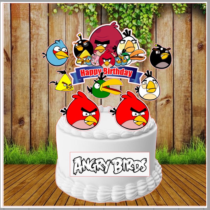 Angry Bird Cake Topper 001 | Shopee Malaysia
