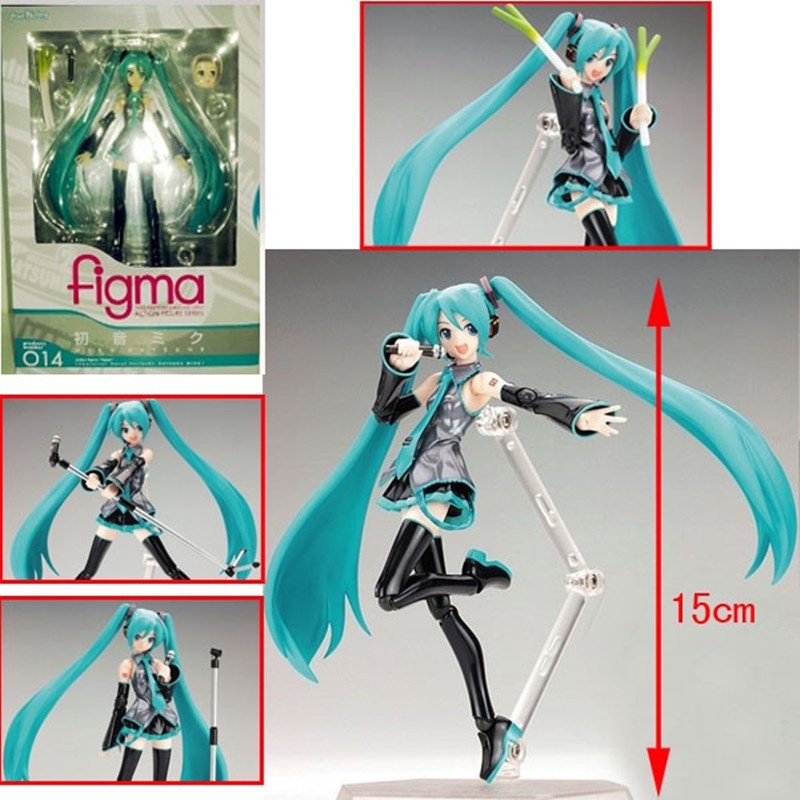 Movable Anime Hatsune Miku Action Figure Hatsune Miku Figma 014 Model ...