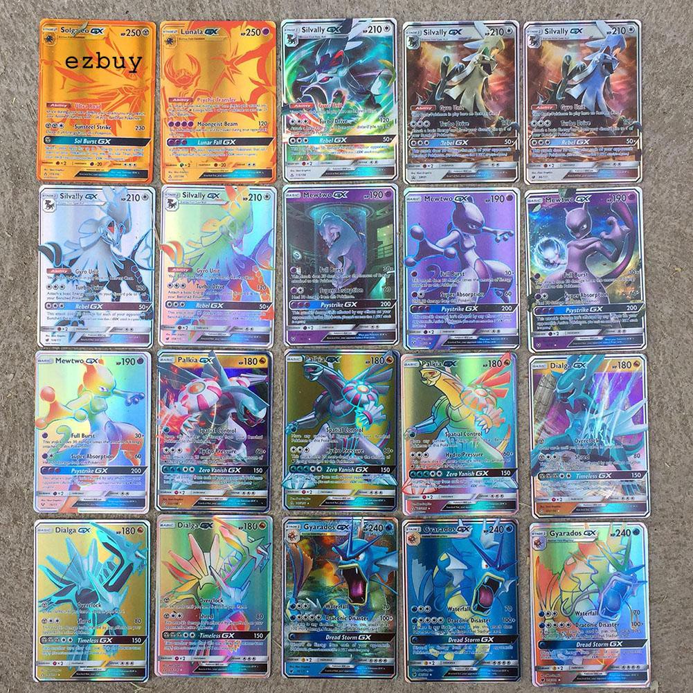[EY] 100Pcs Mega EX GX Energy Cards Pokemon TCG Anime Game Children ...