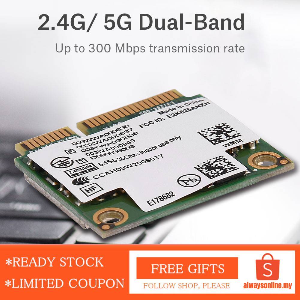 [READY STOCK] 2.4G+5G Dual-Band PCI-E WIFI Wireless Card for Intel 6250 ...