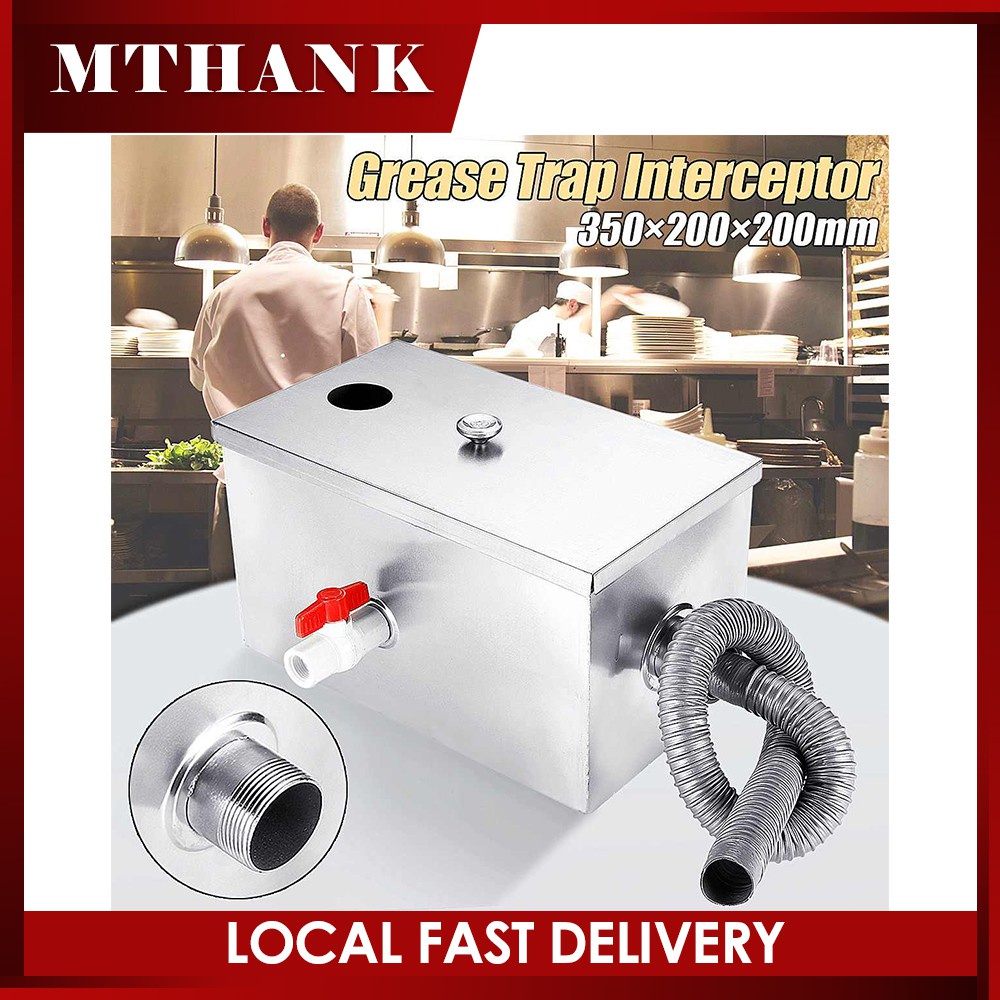 8LB small Grease Trap Commercial Gallons Per Minute Stainless Steel ...