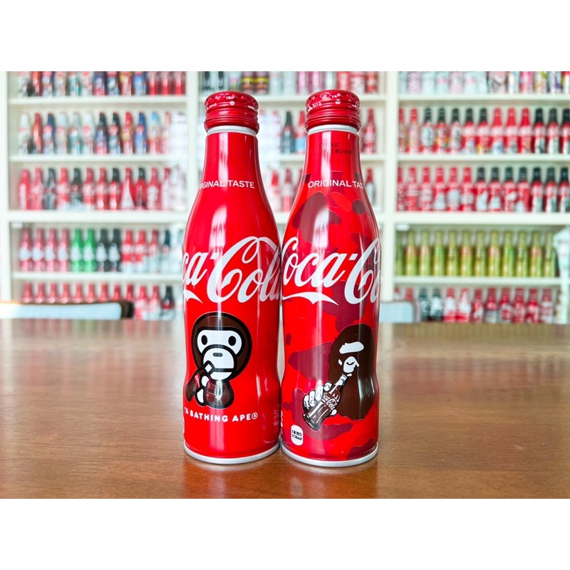 Japan Coca Cola Coke X BAPE A Bathing Ape Aluminum Bottle - Empty ...