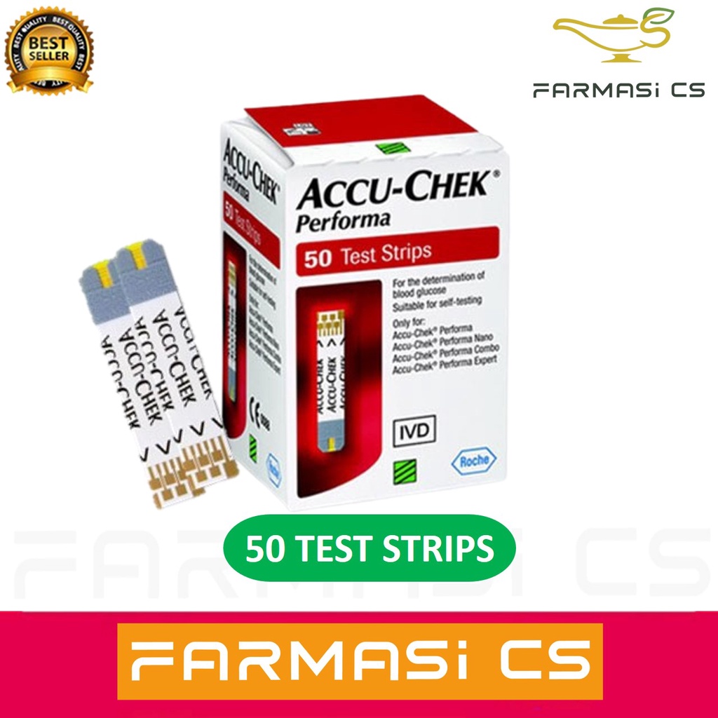 Accu-Chek Performa Test Strips 50 Strips EXP:01/2026 [ Accu Chek ...