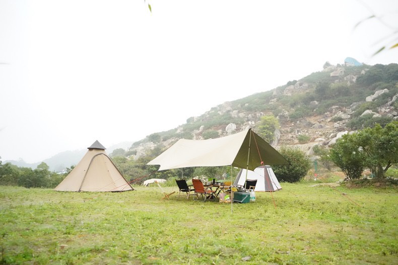 VIDALIDO MS TEEPEE Indi-an Style Pyramid Tent MS Teepee Waterproof ...