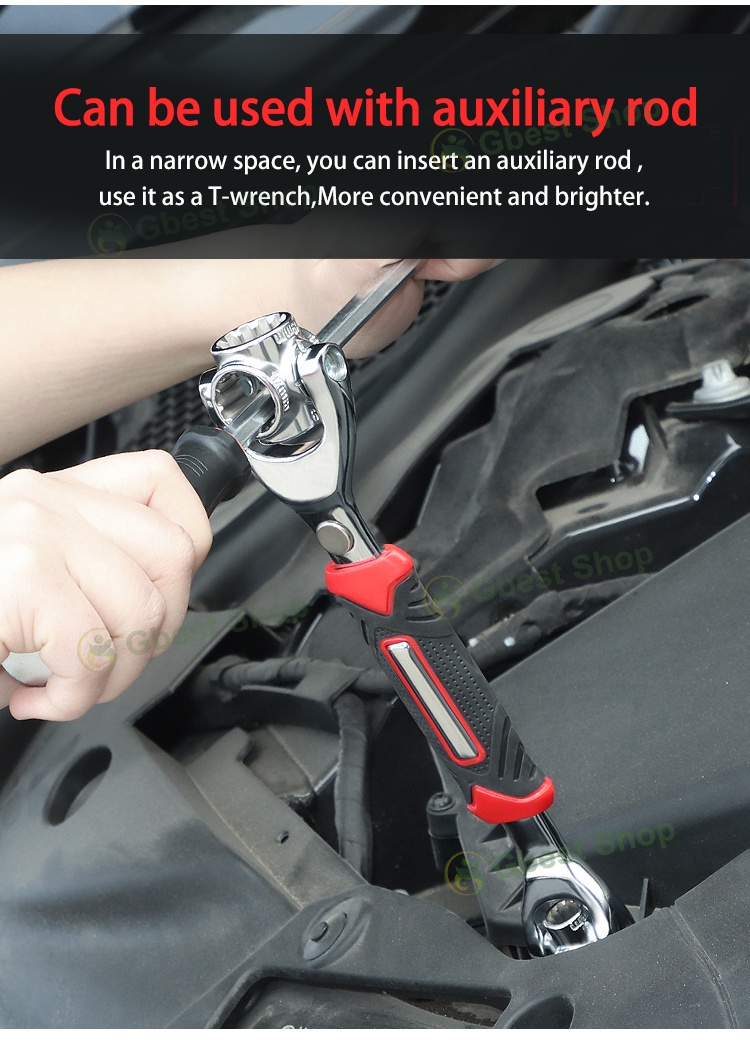 52In1 Multi Torque Wrench Double-Headed 360-Degree Rotating Adjustable ...