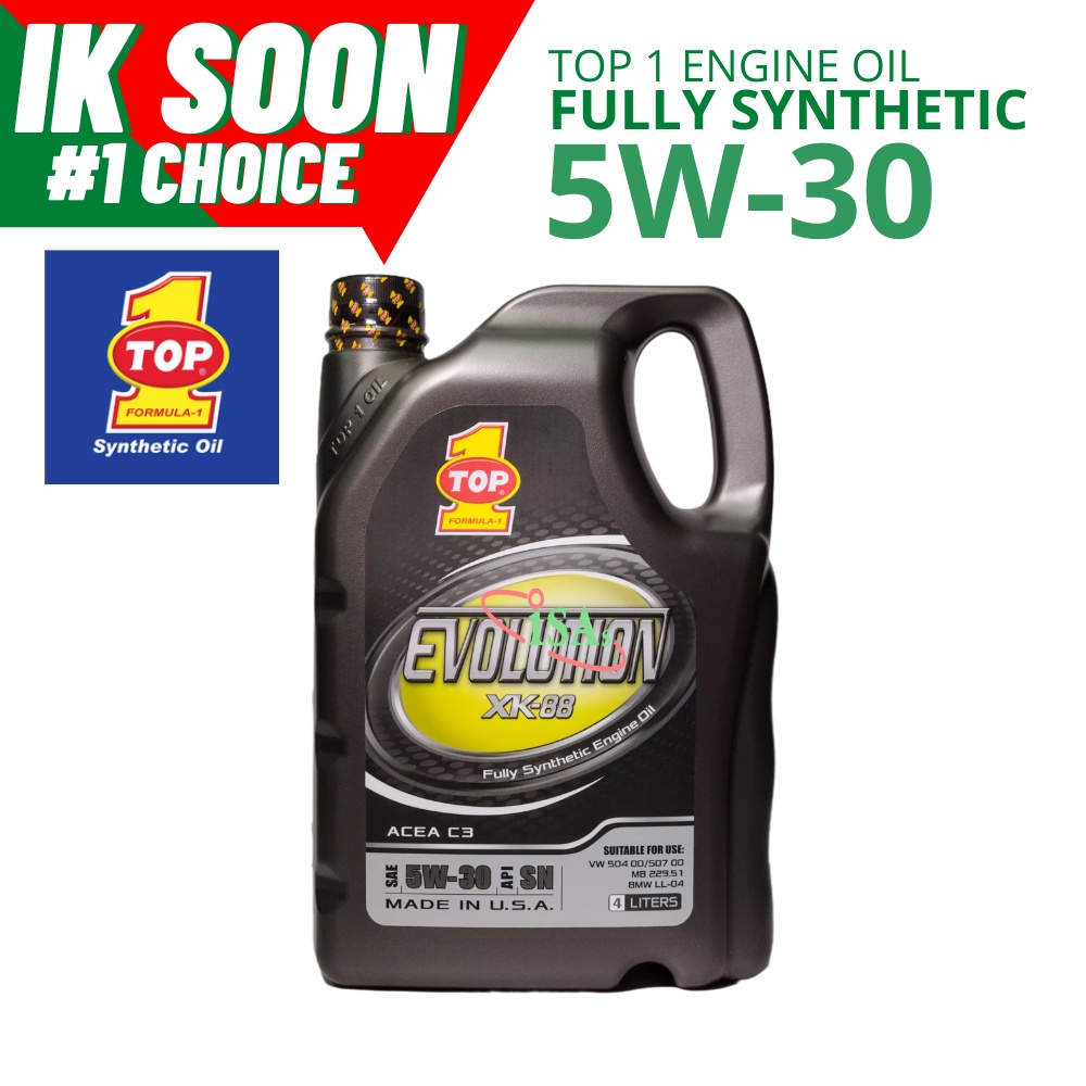 Top 1 One Evolution XK88 5W-30 4L Fully Synthetic Engine Oil | Shopee Malaysia