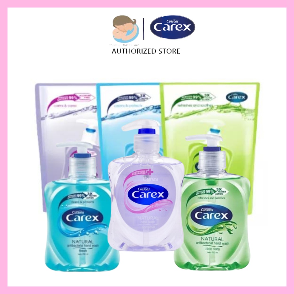 [BPOM] CAREX HANDWASH 250ml BOTTLE 200ml REFILL/ LIQUID HAND WASHING ...