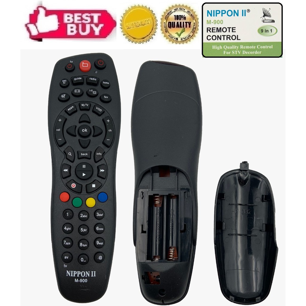 [9 in 1] High Quality Remote Control for STV Decorder - (M-900) (NIPPON ...