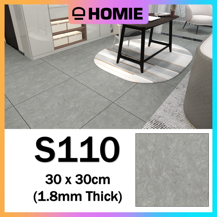 [54PCS PER BOX] Vinyl Flooring Floor Sticker Vinyl Jubin Lantai Mozek ...