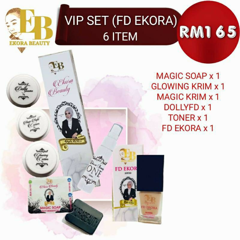 Skincare Ekora VIP set (FD) | Shopee Malaysia