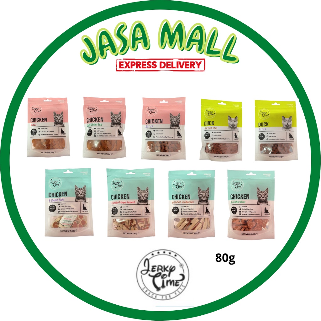 Jerky Time Chicken / Duck Cat Treats / Cat Snacks Makanan Kucing ...