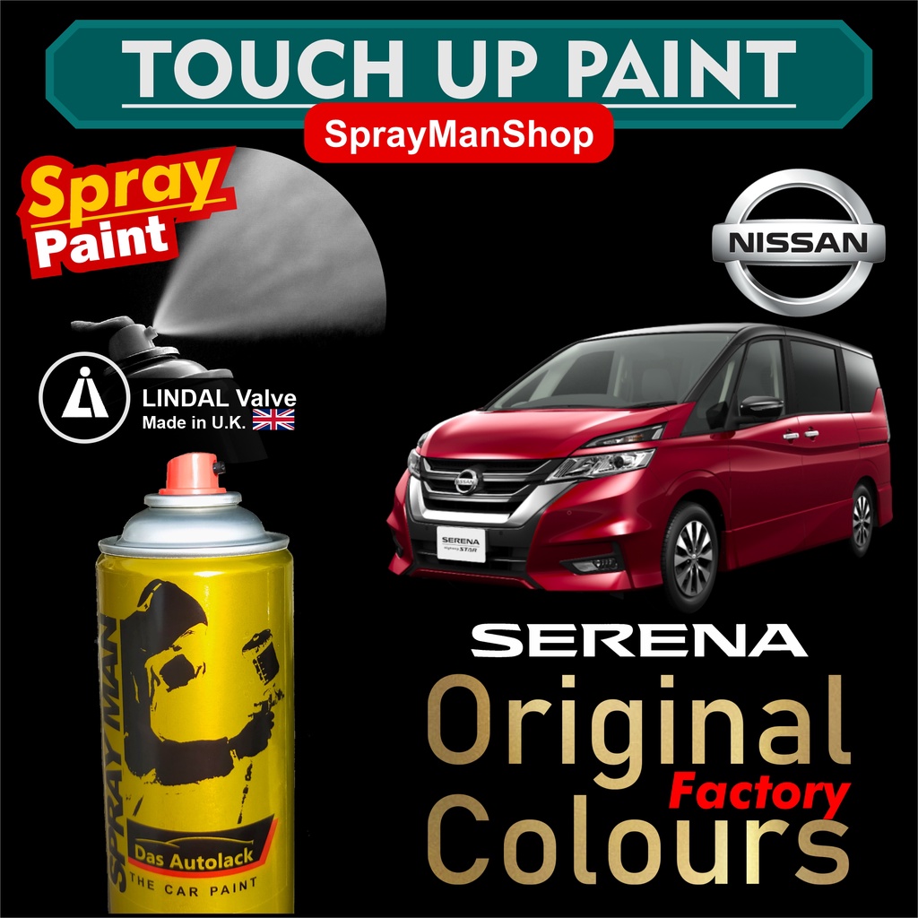 Nissan Serena Touch Up Paint (UK) Lindal Aerosol Valve 400ml Spray ...