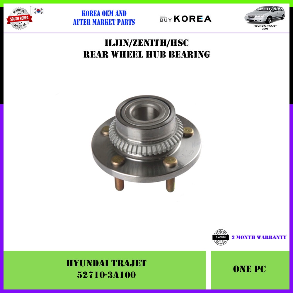Hyundai Trajet Rear Korea Aftermarket Wheel Hub Bearing 1pc (52710 ...