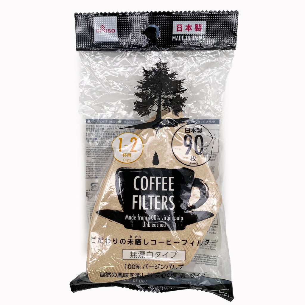 DAISO No-35 Coffee Filters 100% Virgin Pulp ( 1 - 2 Cups ) | Shopee ...