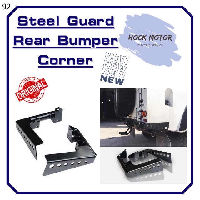 Steel Guard Rear Bumper Corner For Land Rover Defender | Shopee Malaysia