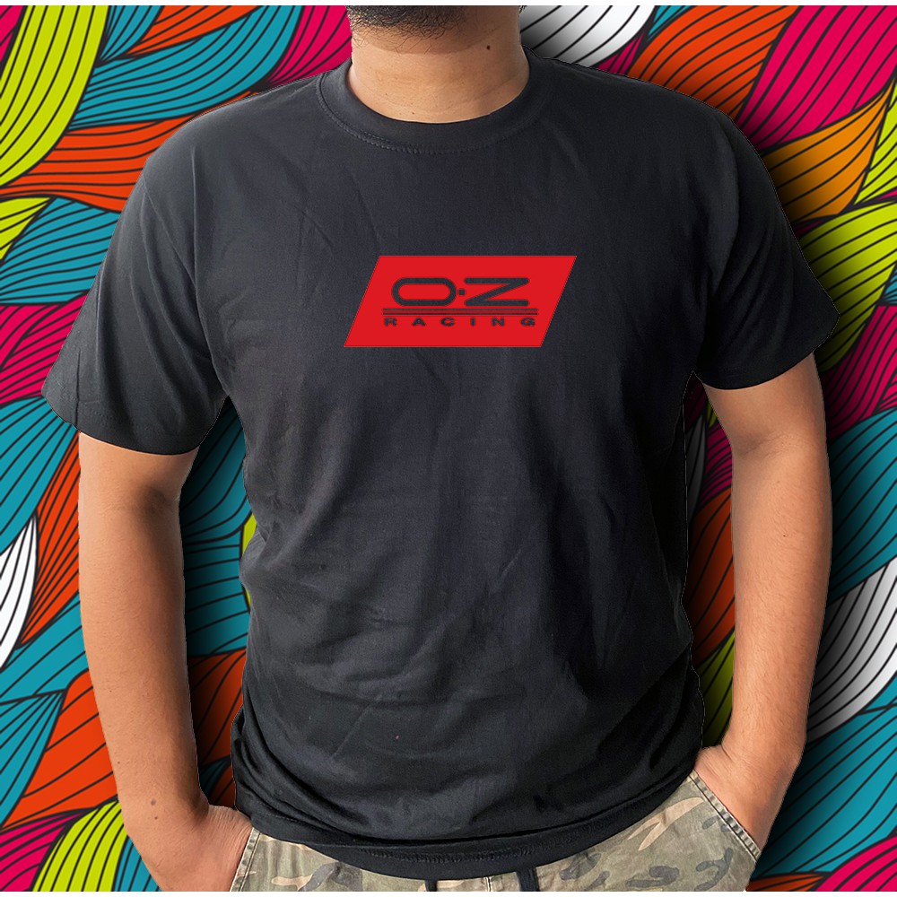 OZ RACING logo T-Shirt kain berkualiti sejuk dan sedap dipakai | Shopee ...