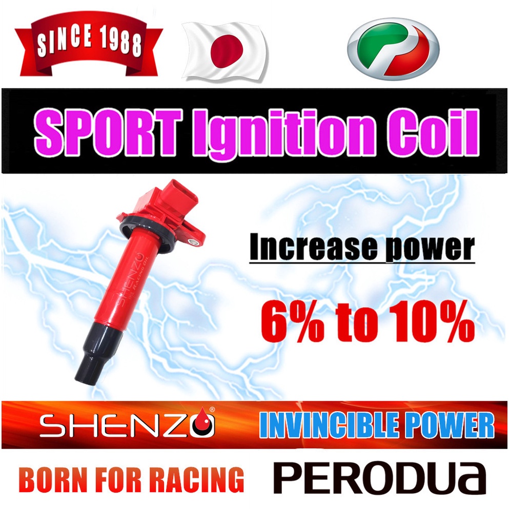 PERODUA MYVI 1.3 1.5 ignition coil MADE IN JAPAN Racing Alza Bezza ...