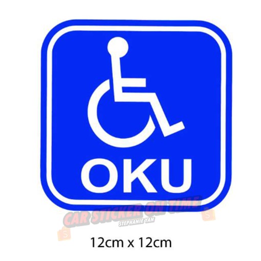OKU sticker (JPJ approved sticker) 1pcs | Shopee Malaysia