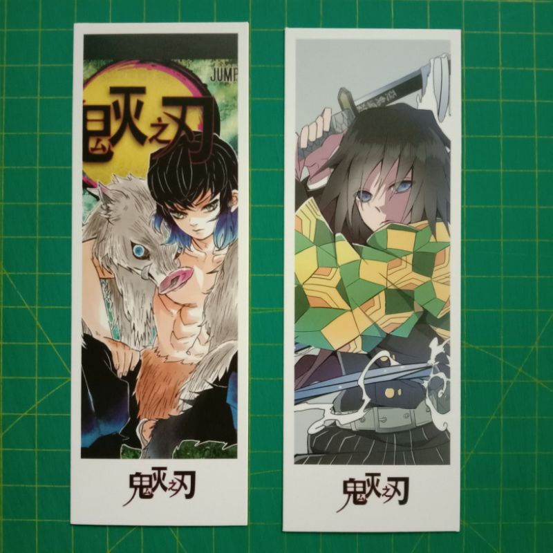 ANIME 2pcs/set Bookmark Kimetsu no Yaiba Demon Slayer Nezuko zenitsu ...