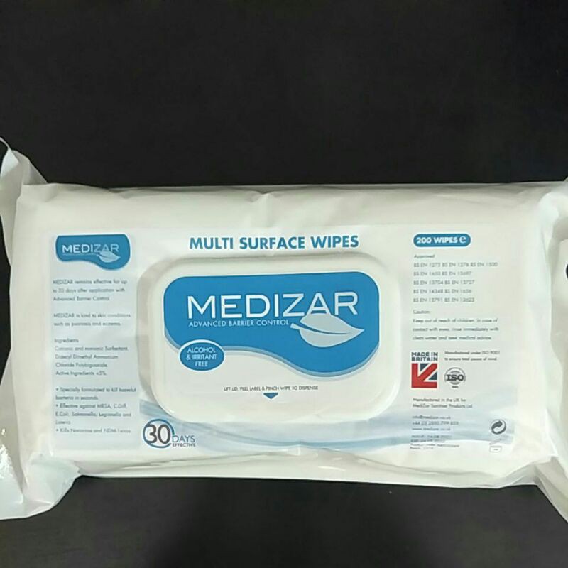 Medizar Multi surface wipes (200wipes/pack) | Shopee Malaysia
