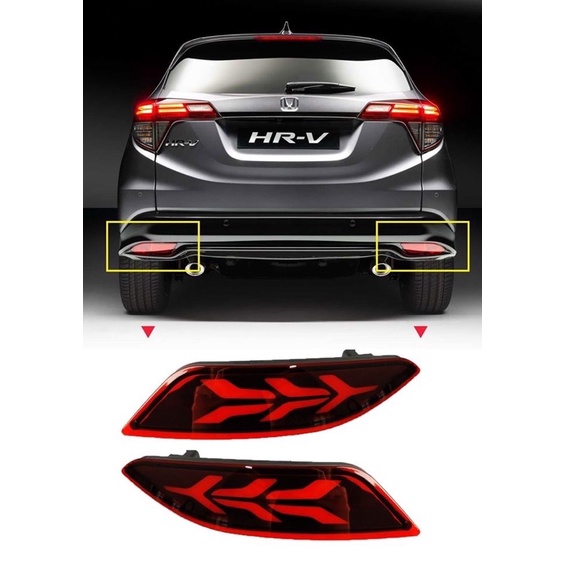 Honda hrv 2015 2016 2017 2018 2019 2020 2021 rear bumper reflector led ...