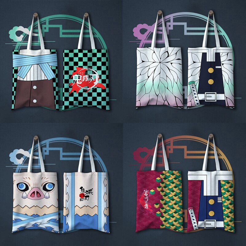 Demon Slayer Bag Kimetsu No Yaiba Shoulder Bags Tanjirou Shinobu ...