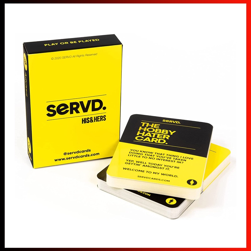 Card Game SERVD. The Hilarious Real-Life Couples Card Game Funny ...