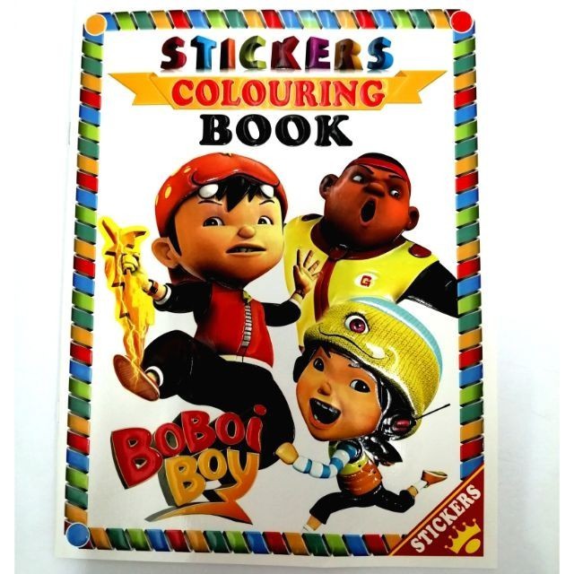 BOBOI BOY STICKER COLOURING 📚 | Shopee Malaysia